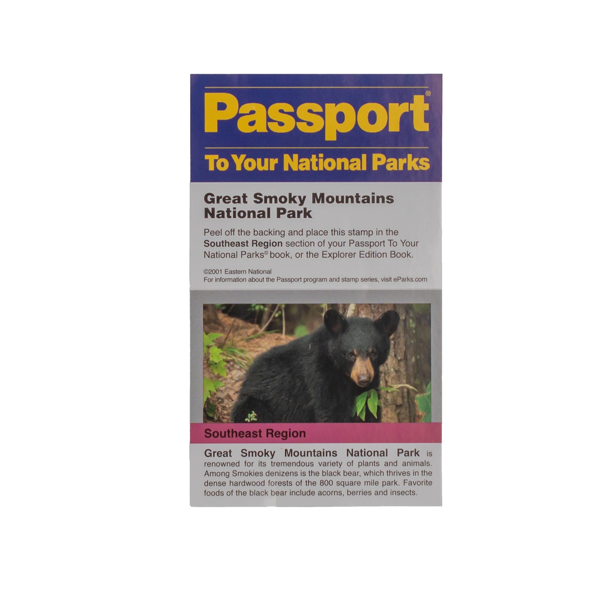 Great Smoky Mountains Passport to Your National Parks Sticker | Smokies ...