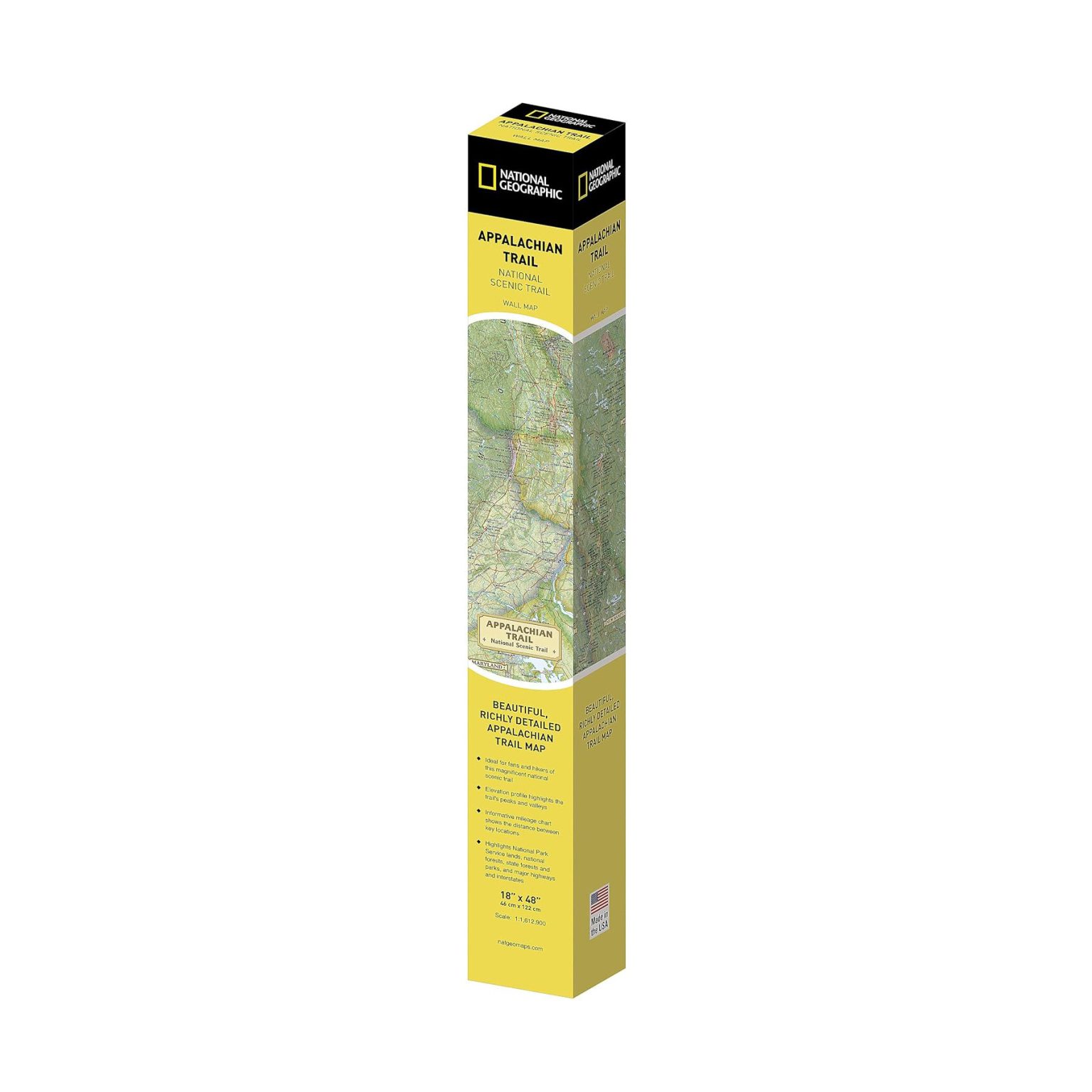 Appalachian Trail Boxed Wall Map | Smokies Life