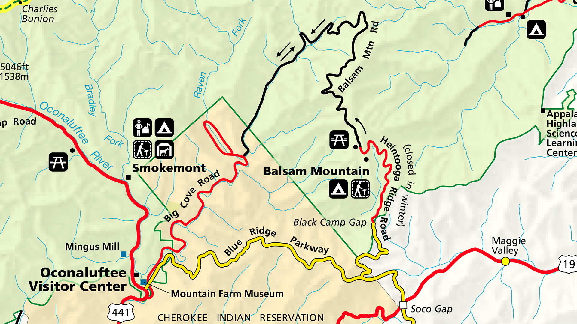 Smokies scenic drives for families: Balsam Mountain Loop