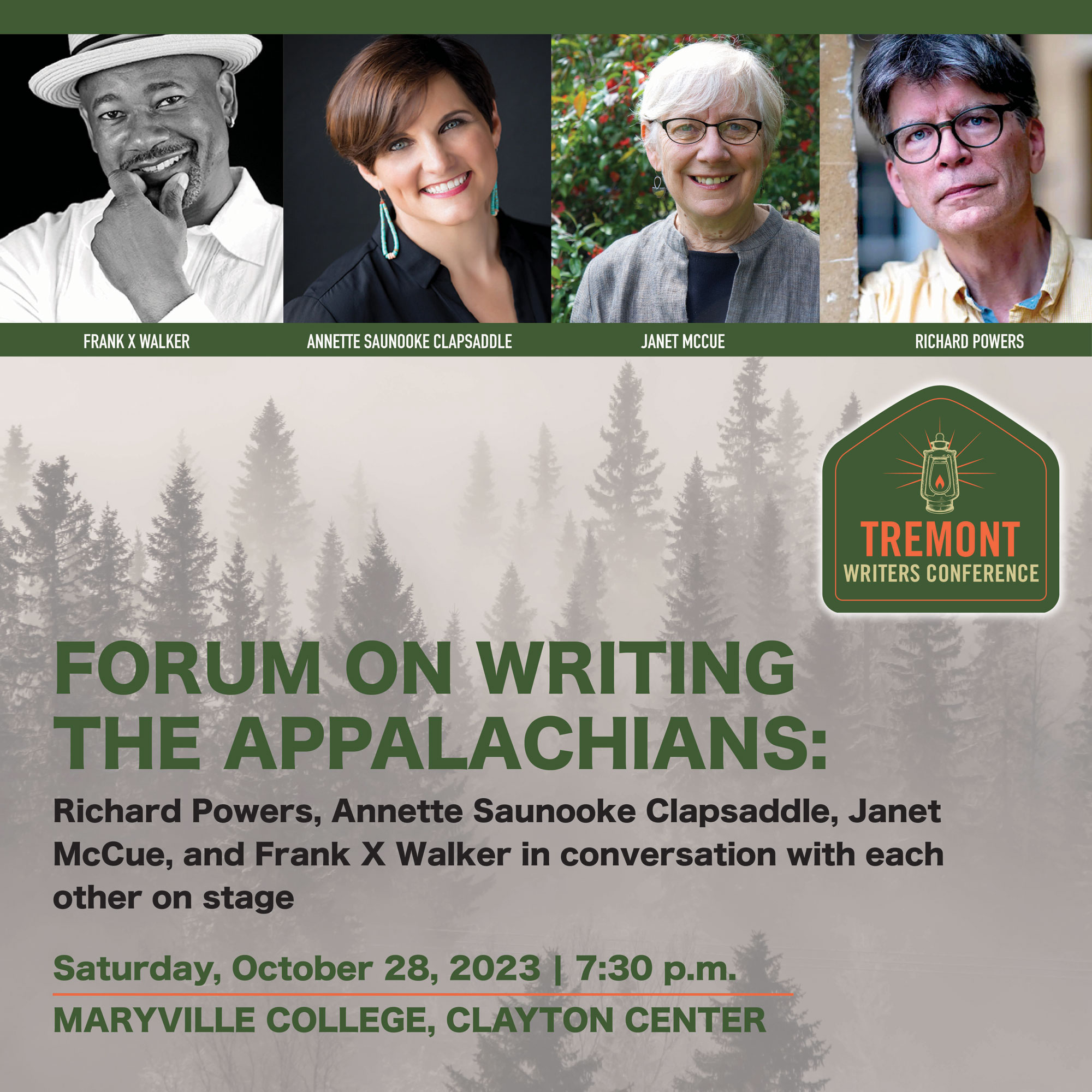 Tremont to host Writing the Appalachians forum October 28