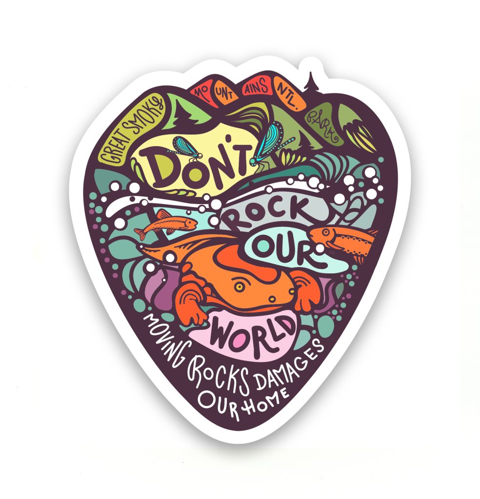 Great Smoky Mountains National Park Don't Rock Our World Sticker ...