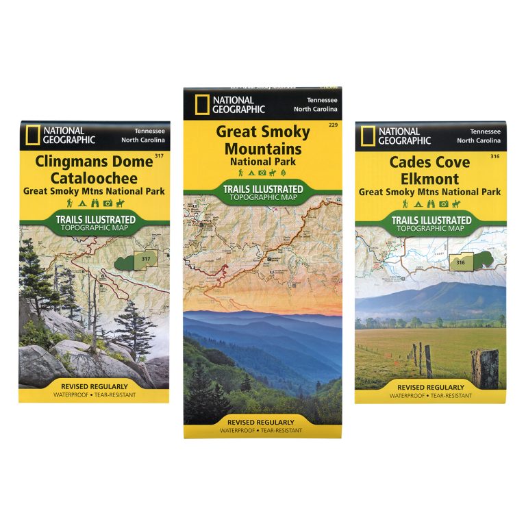 National Geographic Great Smoky Mountains National Park Map Set ...