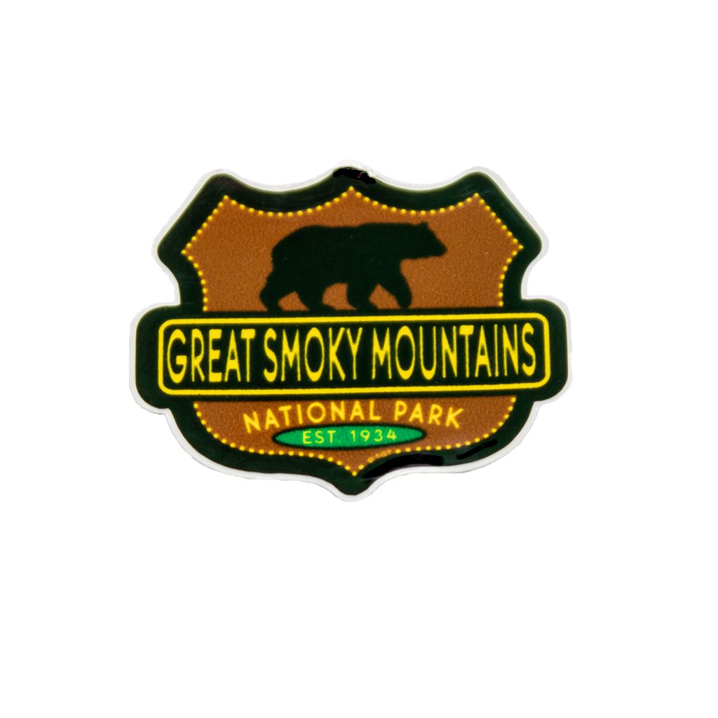 Great Smoky Mountains National Park Shield Mini Sticker - Smokies Life