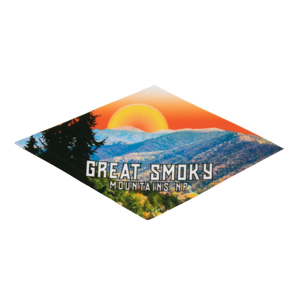 Great Smoky Mountains National Park Sunset Mini Sticker - Smokies Life