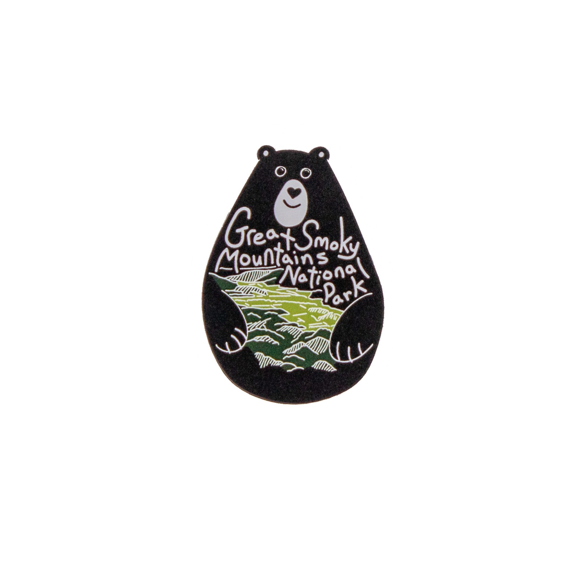 Great Smoky Mountains National Park Mini Teardrop Bear Sticker ...