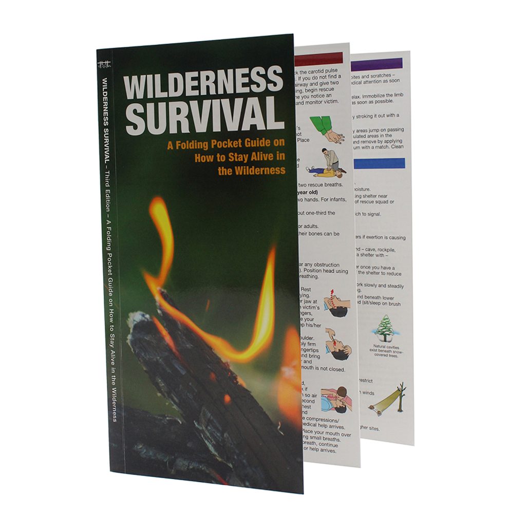 Wilderness Survival: A Folding Pocket Guide on How to Stay Alive in the ...